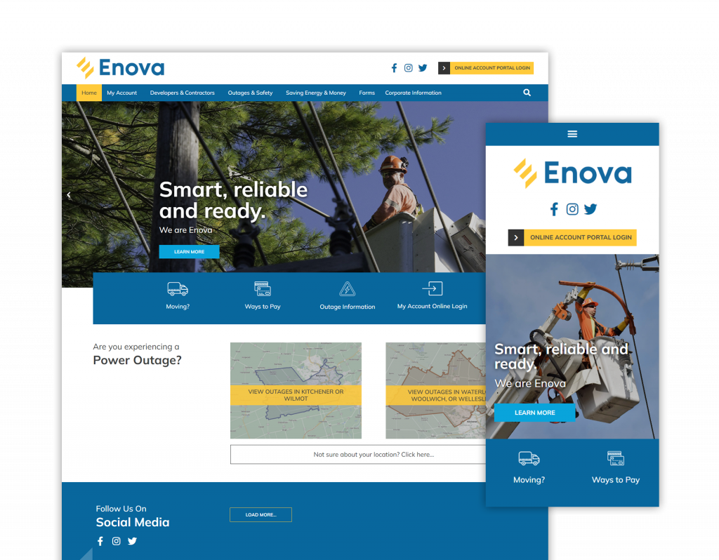 Enova Power - Web and Graphic Design Agency Kitchener, Waterloo | Big ...
